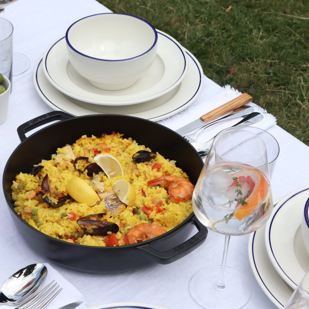 Traditional Paella Pan An Easy Paella Made In An Electric Frying Pan