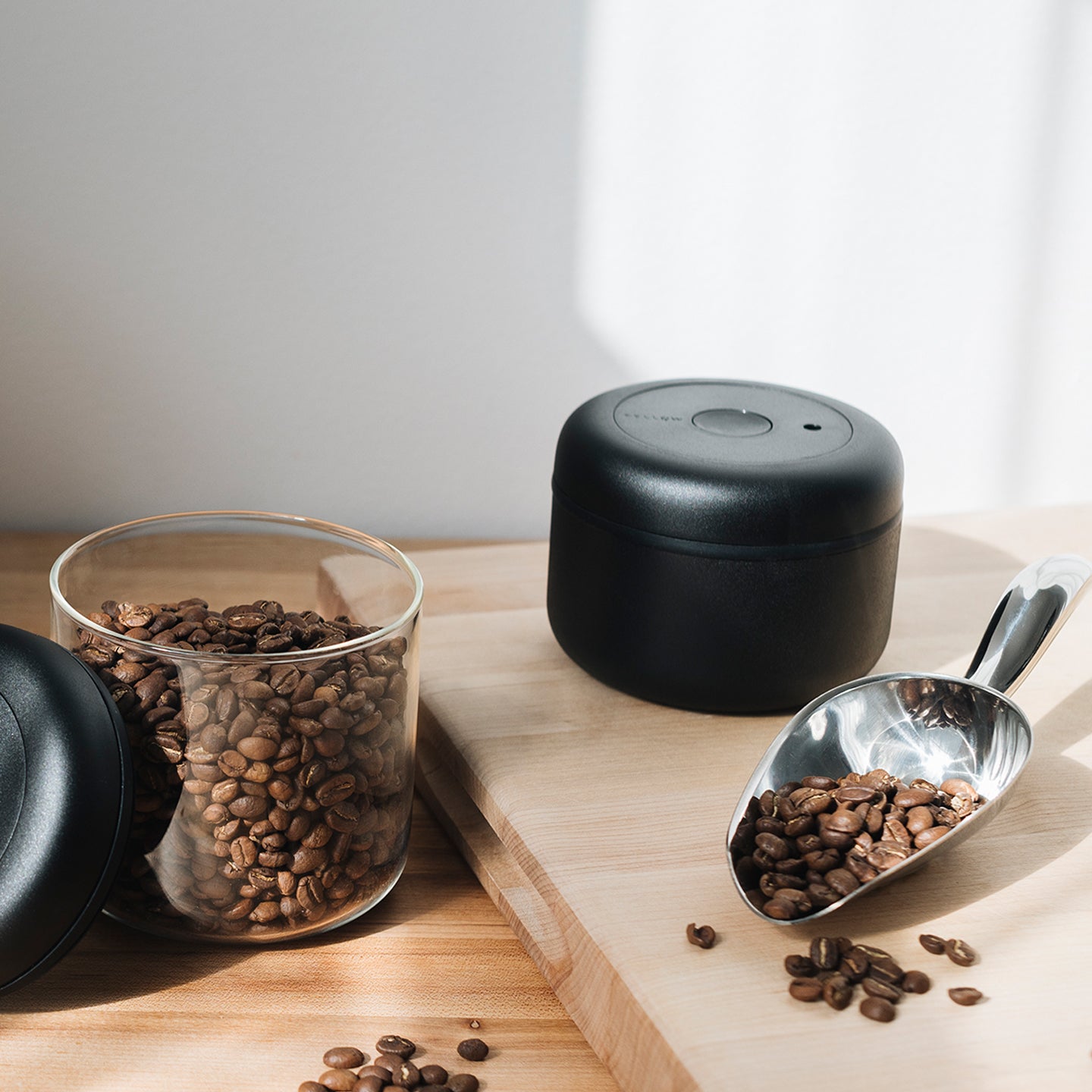 Fellow Atmos Vacuum Canister / Matte Black | Borough Kitchen