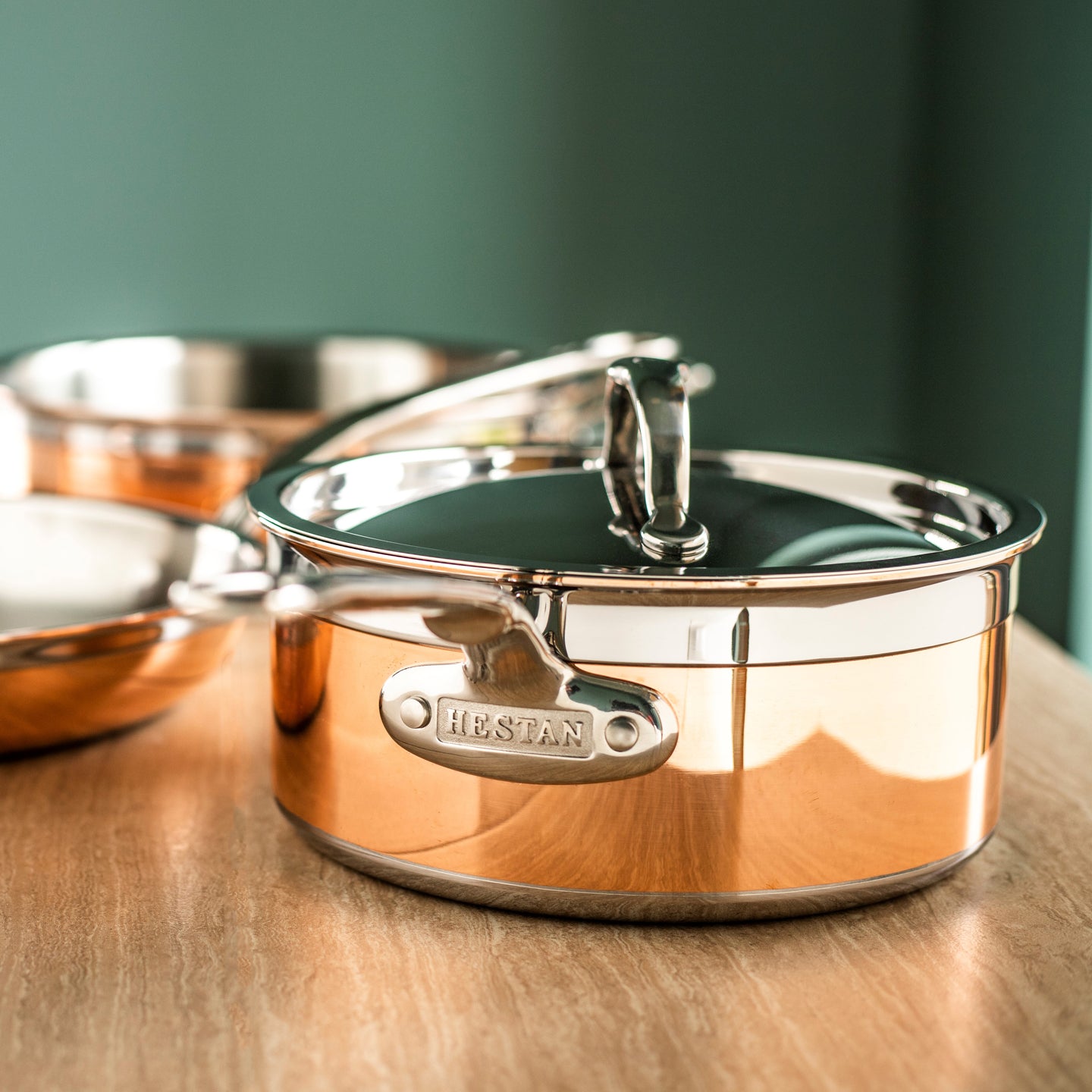 Hestan CopperBond Induction Copper Saucepan with Lid – Borough Kitchen