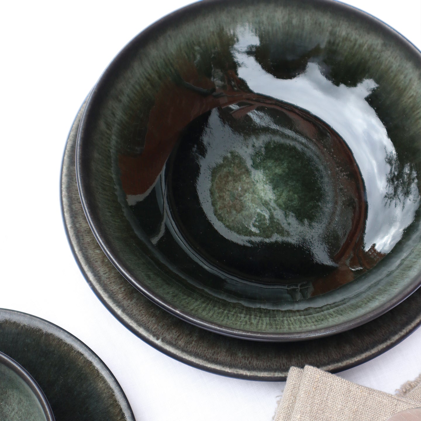 Jars Tourron Pasta Plate / 23cm / Samoa/Black | Borough Kitchen