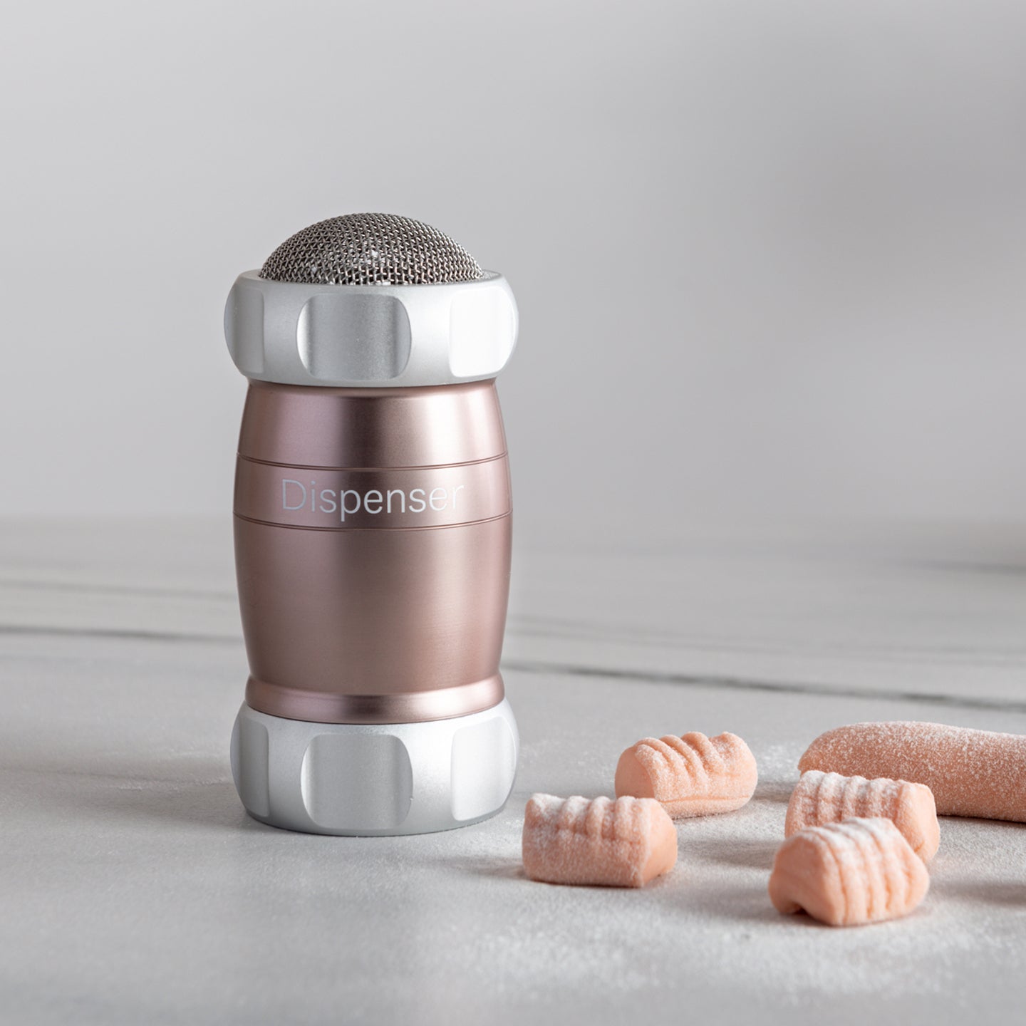 Marcato Flour Dispenser / Powder Pink | Borough Kitchen