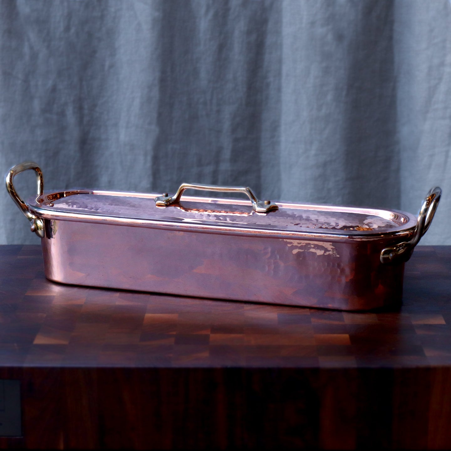 Mauviel M'Tradition Hammered Copper Fish Kettle | Borough Kitchen