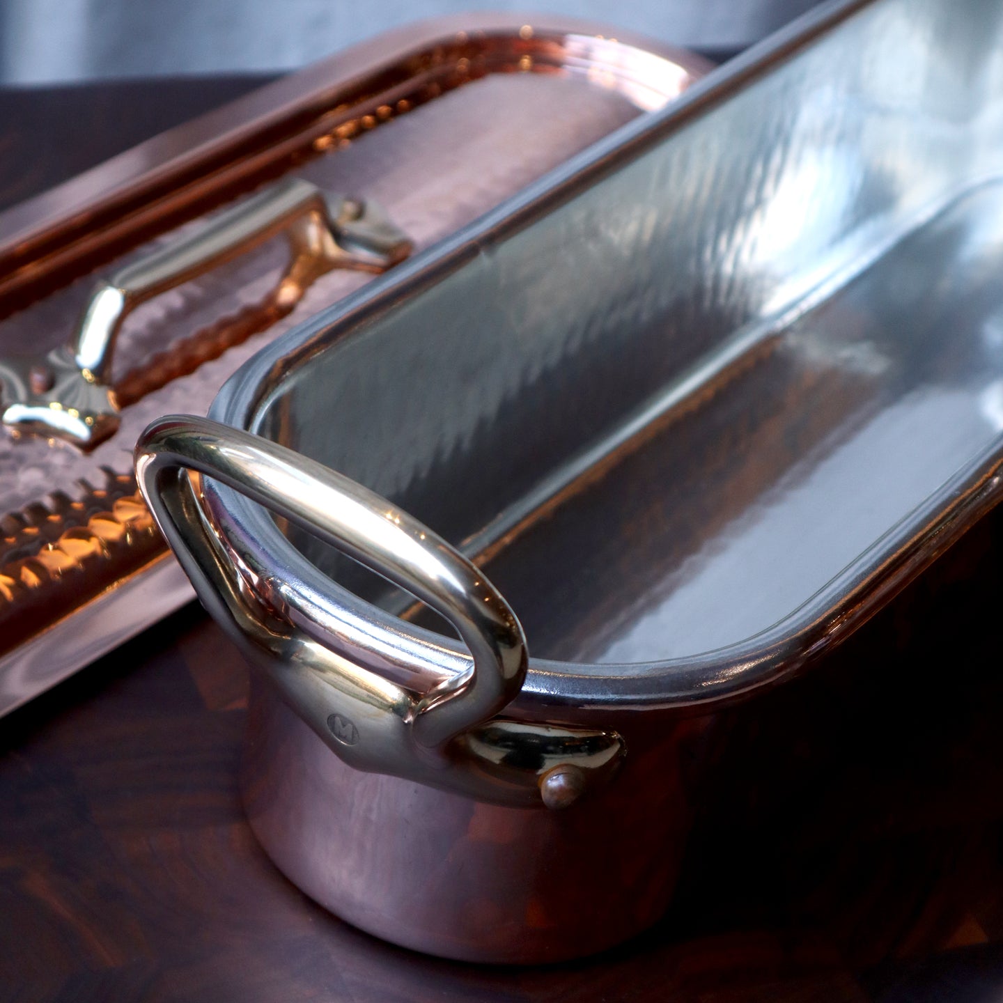 Mauviel M'Tradition Hammered Copper Fish Kettle | Borough Kitchen