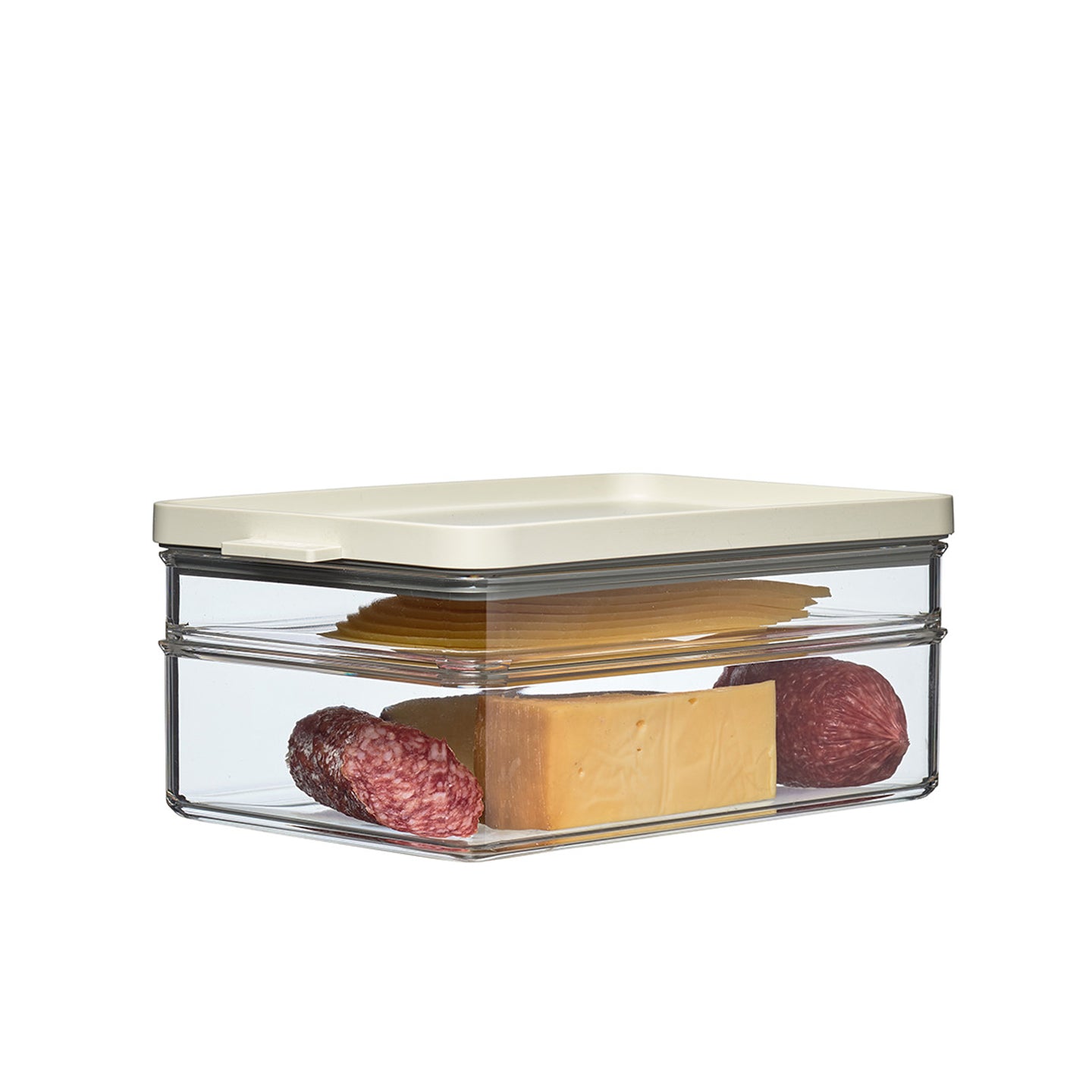 Mepal Omnia Duo Fridge Storage Box / Nordic White | Borough Kitchen