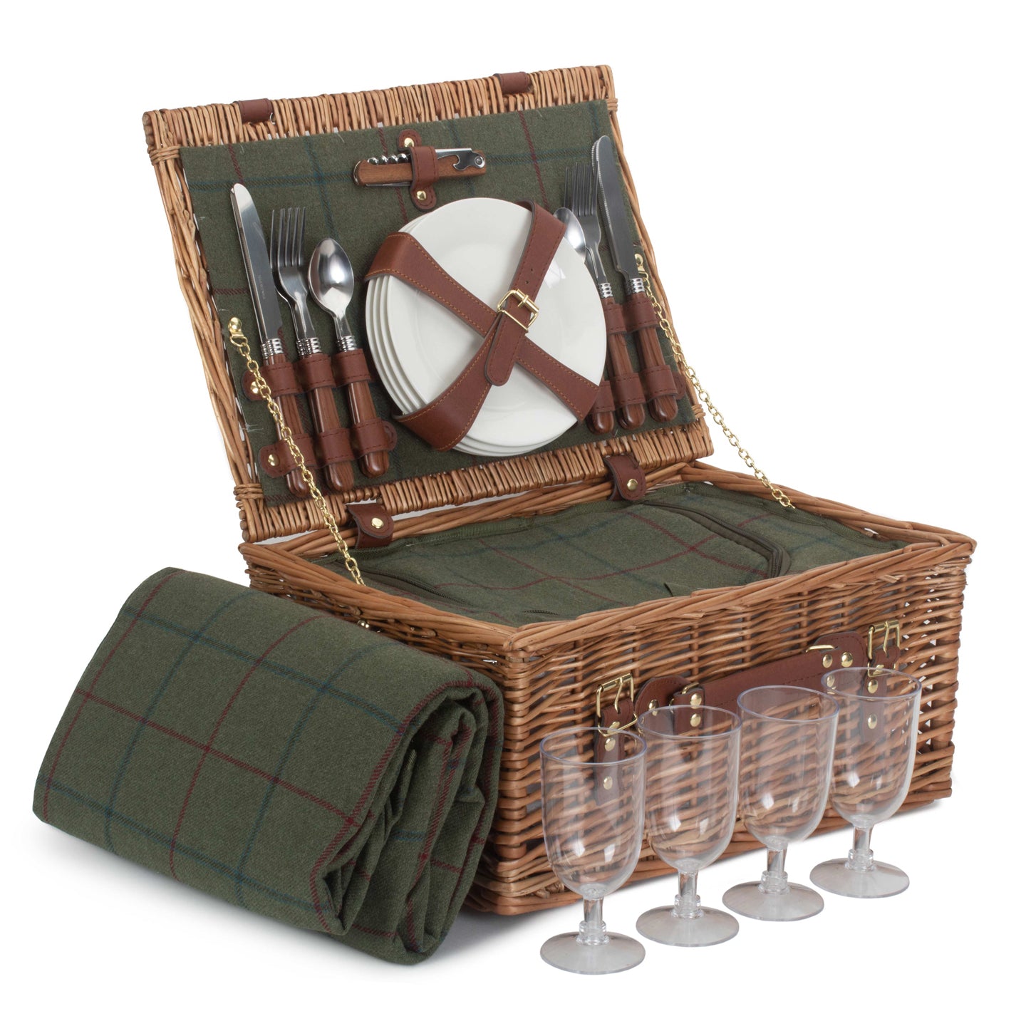 Willow Green Tweed Classic Hamper | Borough Kitchen