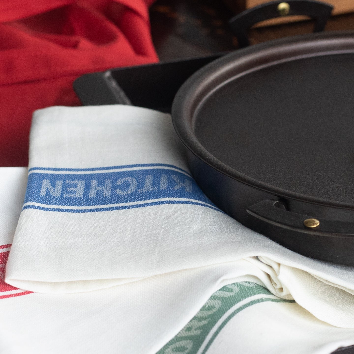 Borough Kitchen Irish Linen Tea Towel 3Pk / Blue | Borough Kitchen