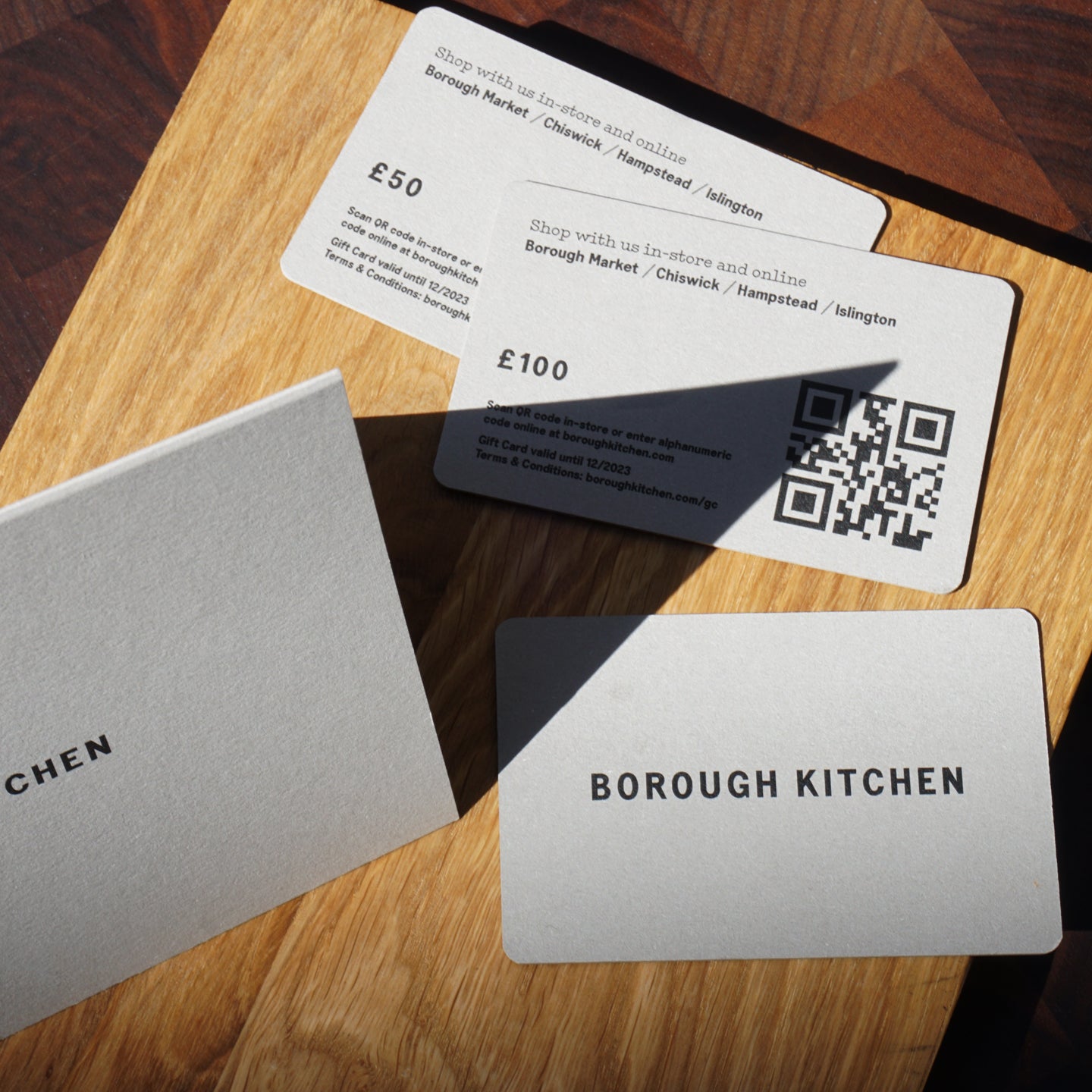 Borough Kitchen Paper Gift Card | Borough Kitchen