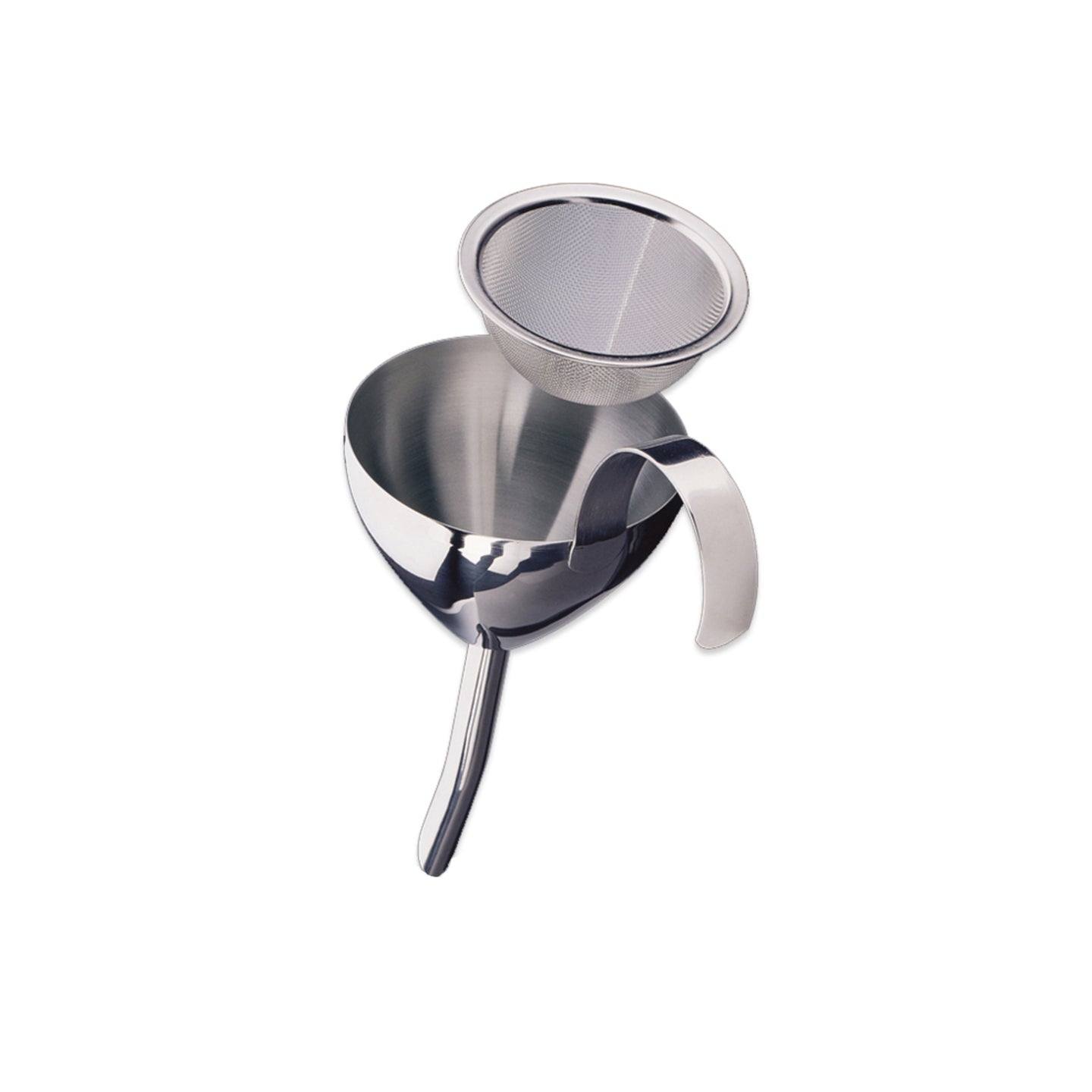 Cilio Stainless Steel Wine Funnel with Strainer | Borough Kitchen
