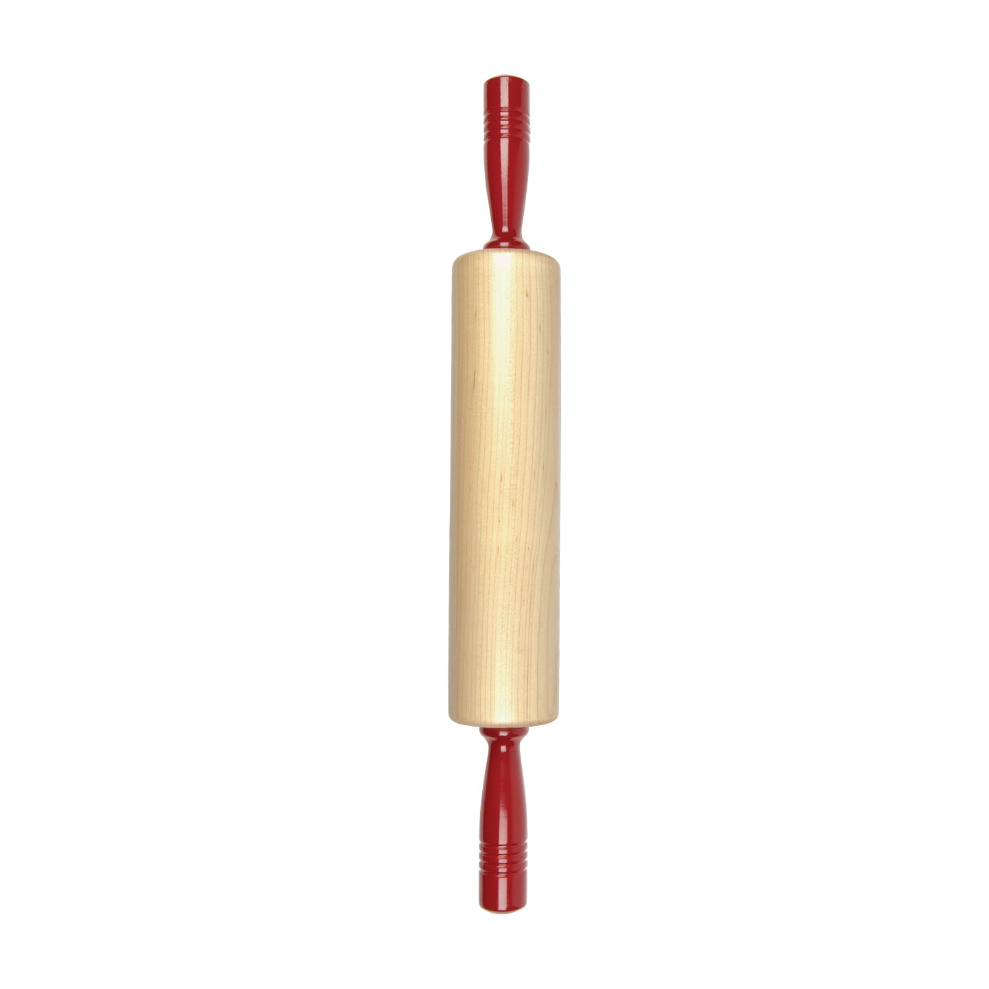 Fletchers' Mill Classic Rolling Pin 12inch Red Handle | Borough Kitchen