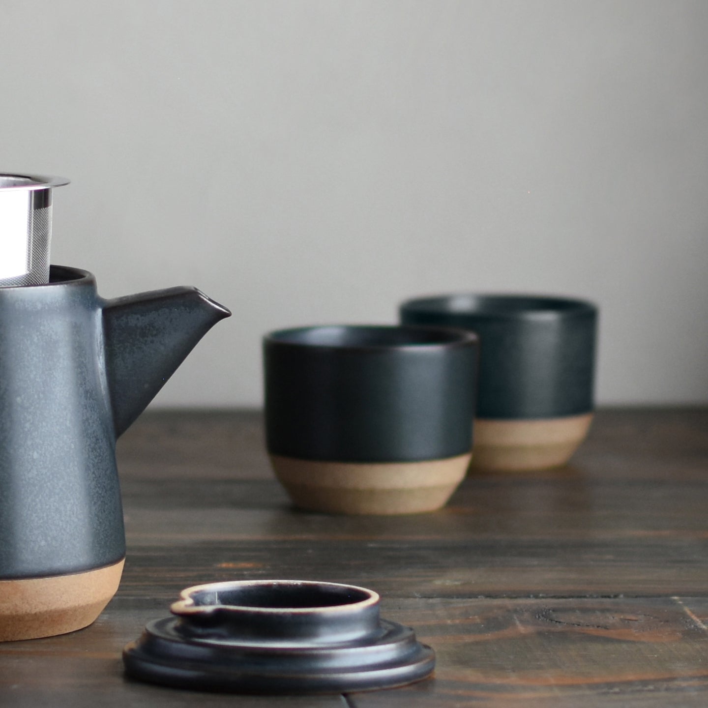 Kinto Ceramic Lab Cup / 180ml / Black | Borough Kitchen