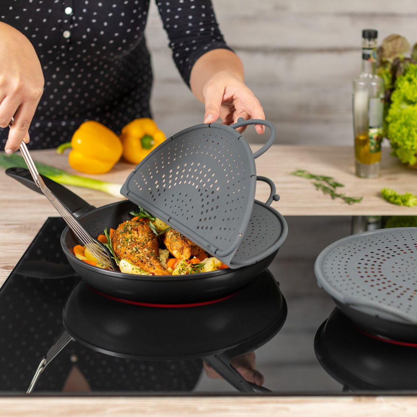 Kuhn Rikon Foldable Silicone Splatter Guard | Borough Kitchen