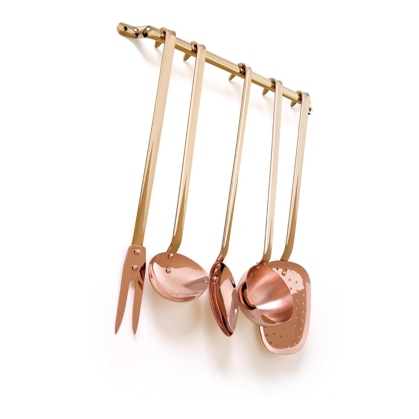 Mauviel M'Plus 5 Piece Copper Utensil Set | Borough Kitchen