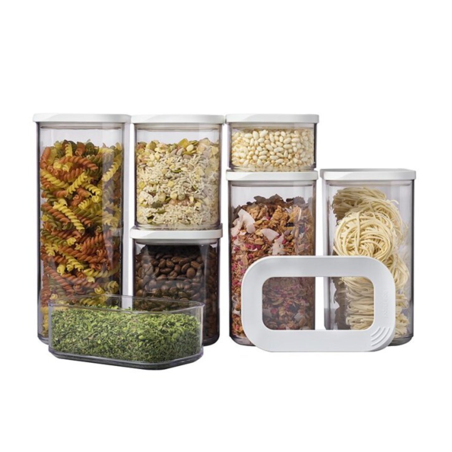 Mepal Modula Storage Set / Set of 7 / White | Borough Kitchen