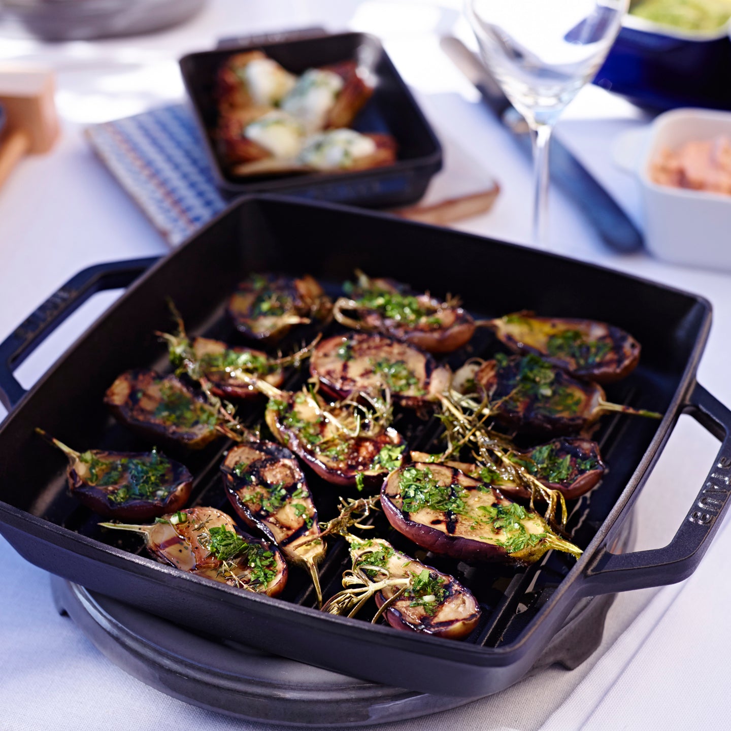 Staub Grill Pan Square Black | Borough Kitchen