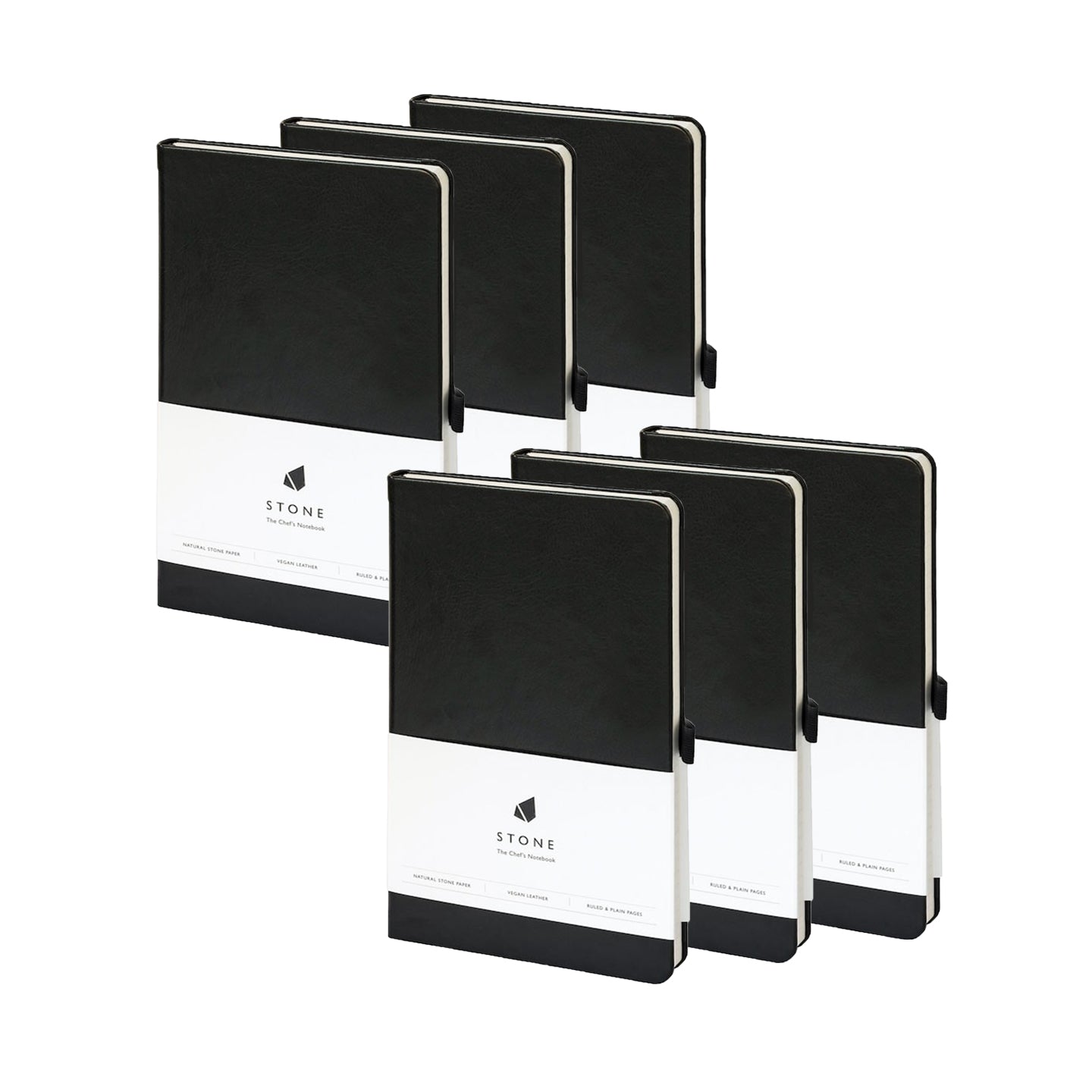 Stone The Chef's Notebook / Pack of 6 / Black – Borough Kitchen