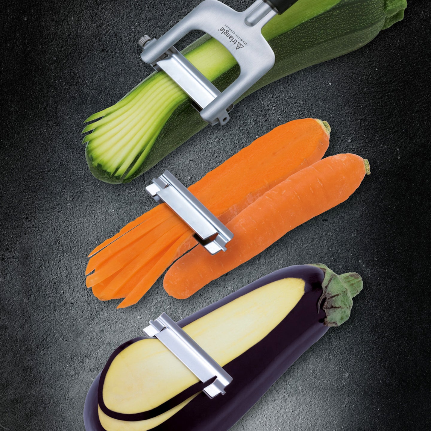 Triangle Julienne T-Cutter Set 3 Blades – Borough Kitchen