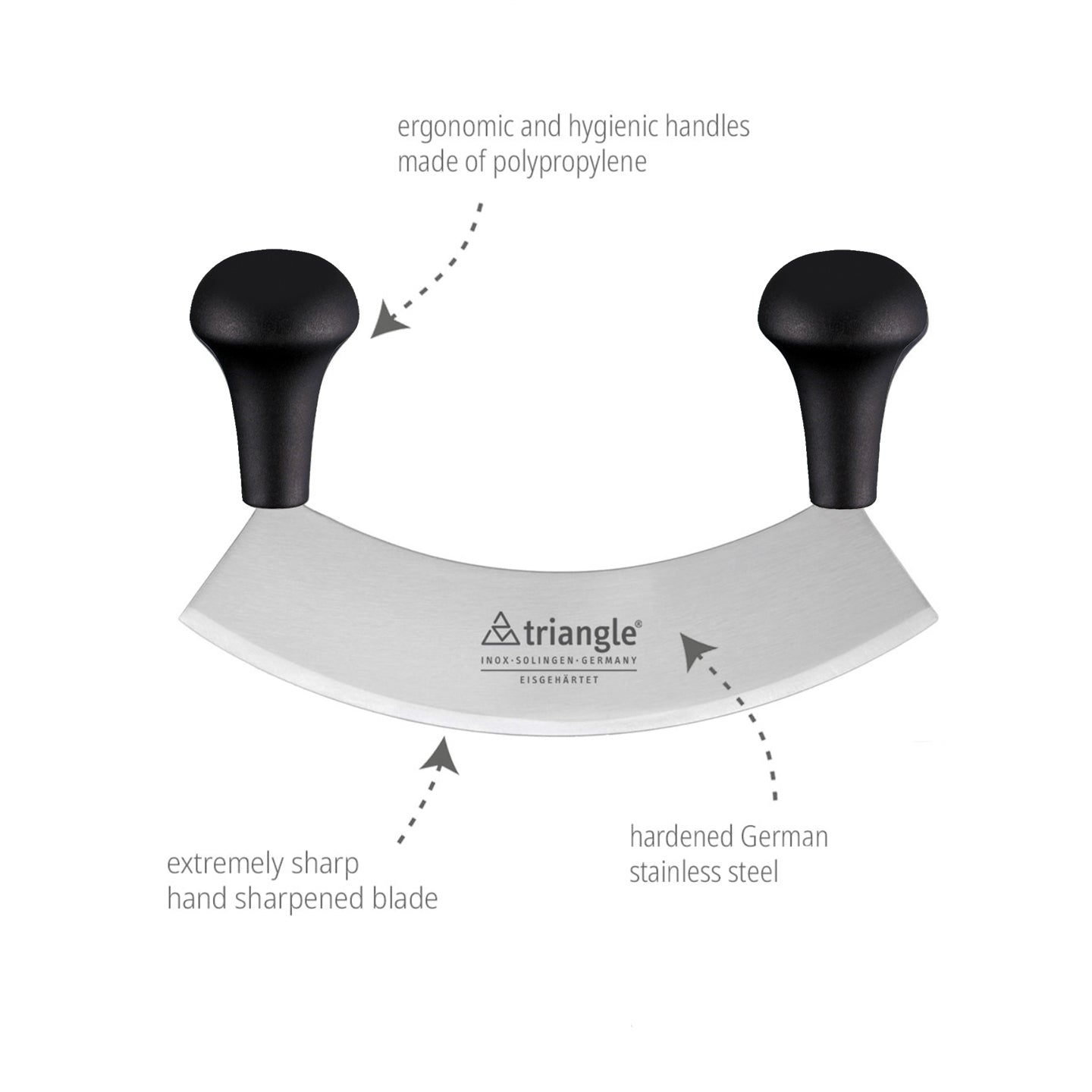 Triangle Mezzaluna Single Blade | Borough Kitchen