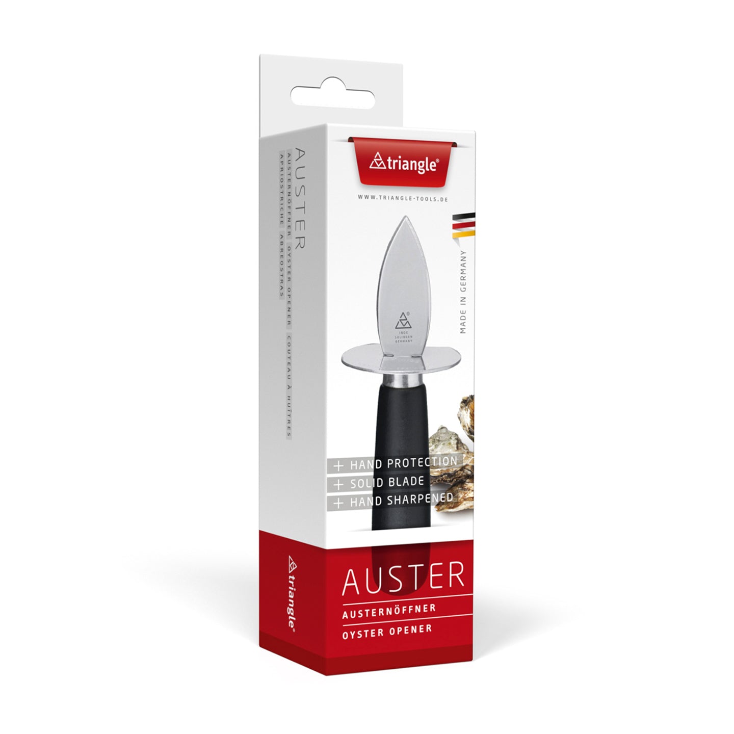 Triangle Oyster Knife / Black Wood Handle with Guard (Boxed) – Borough ...